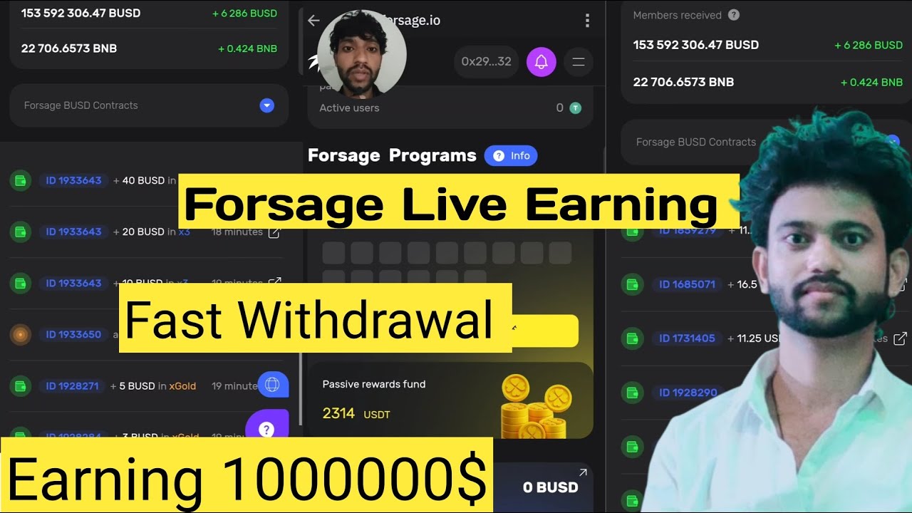 Forsage Earning $100k Profit | Live Earning Online | Fast Withdrawal # ...