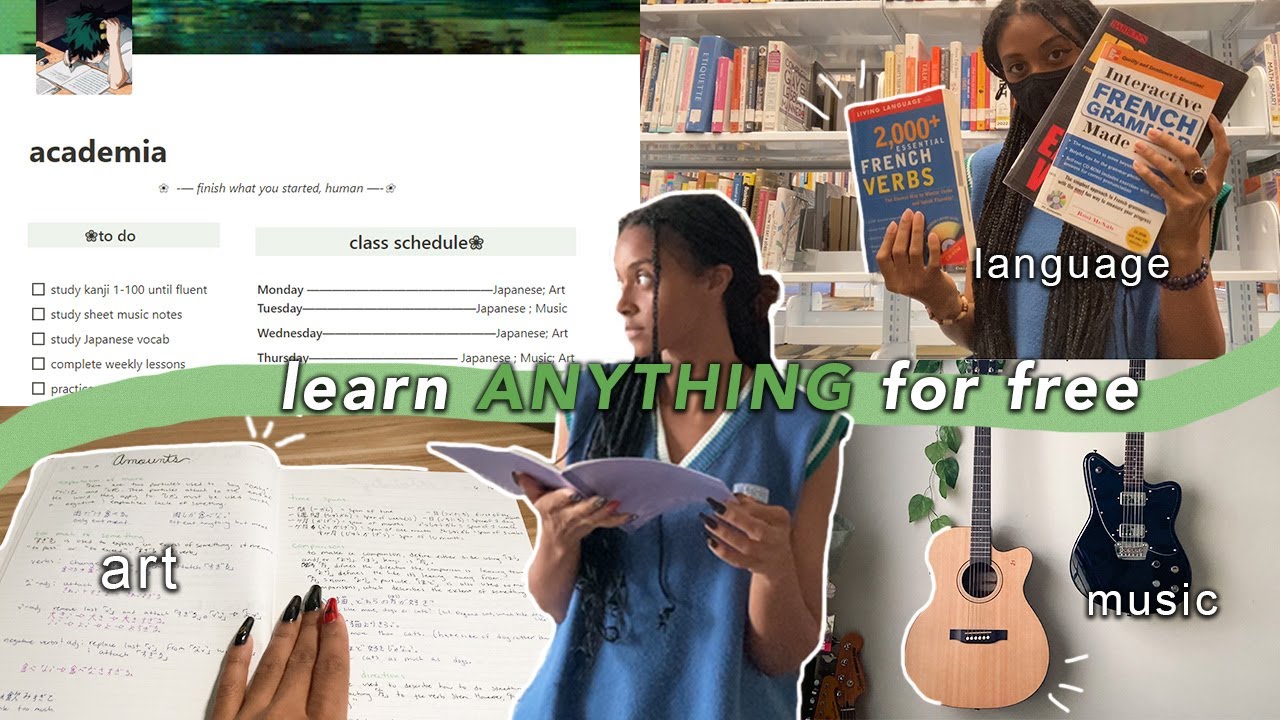 how I learn anything i want using Notion ｡༶ + motivational study tips ...