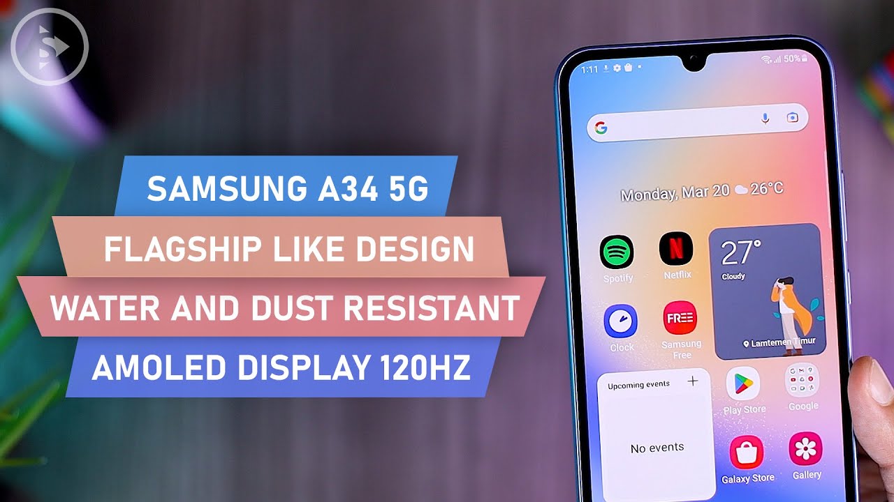 Samsung Galaxy A34 5G First Impressions: Water Resistant, Cool Design ...