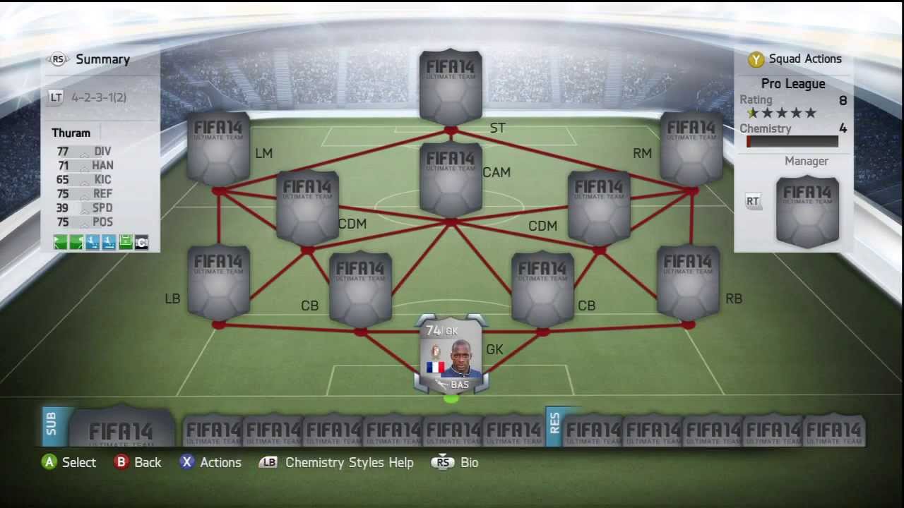 Fifa 14 Ultimate Team - Squad Builder SOLID Pro League - YouTube