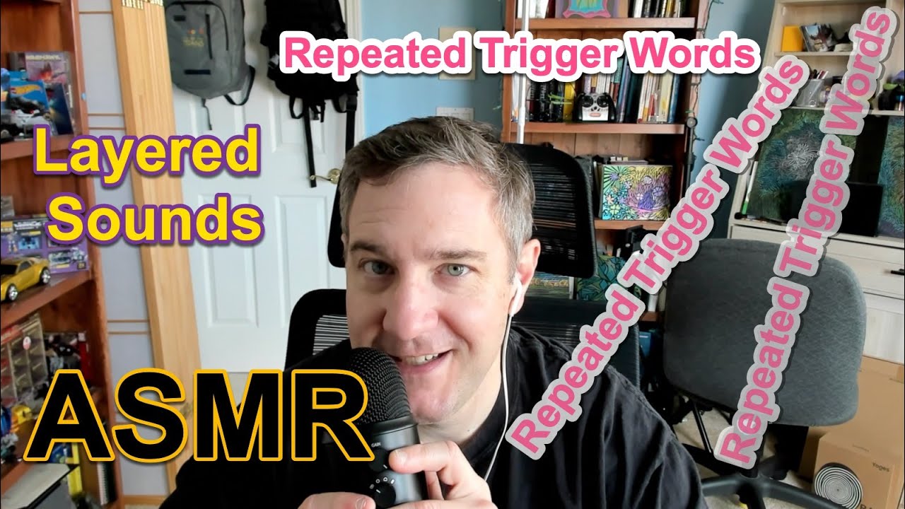 ASMR (397): ASMR - Repeating Trigger Words with Layered Sounds - YouTube