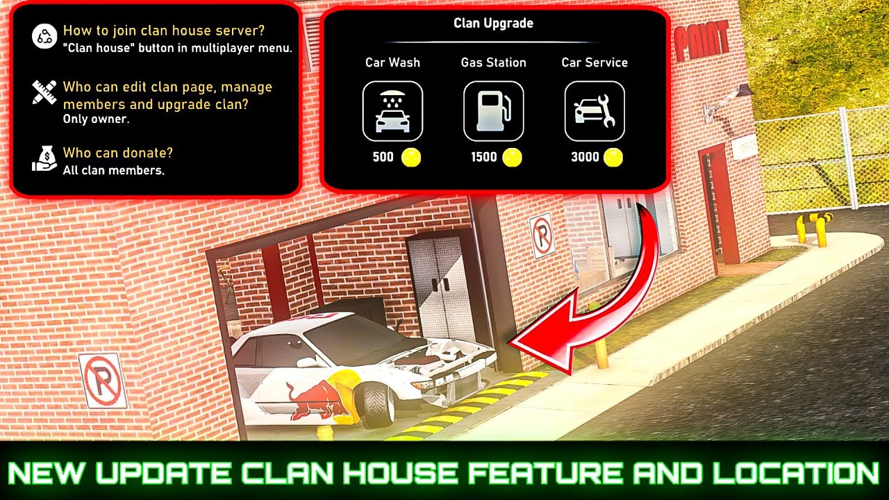 NEW UPDATE Clan House Location and Features - Car Parking Multiplayer ...