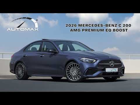2026 Mercedes-Benz C200 AMG Premium EQ Boost | Sodalite Blue Tan | Night Package | Fast Walkaround