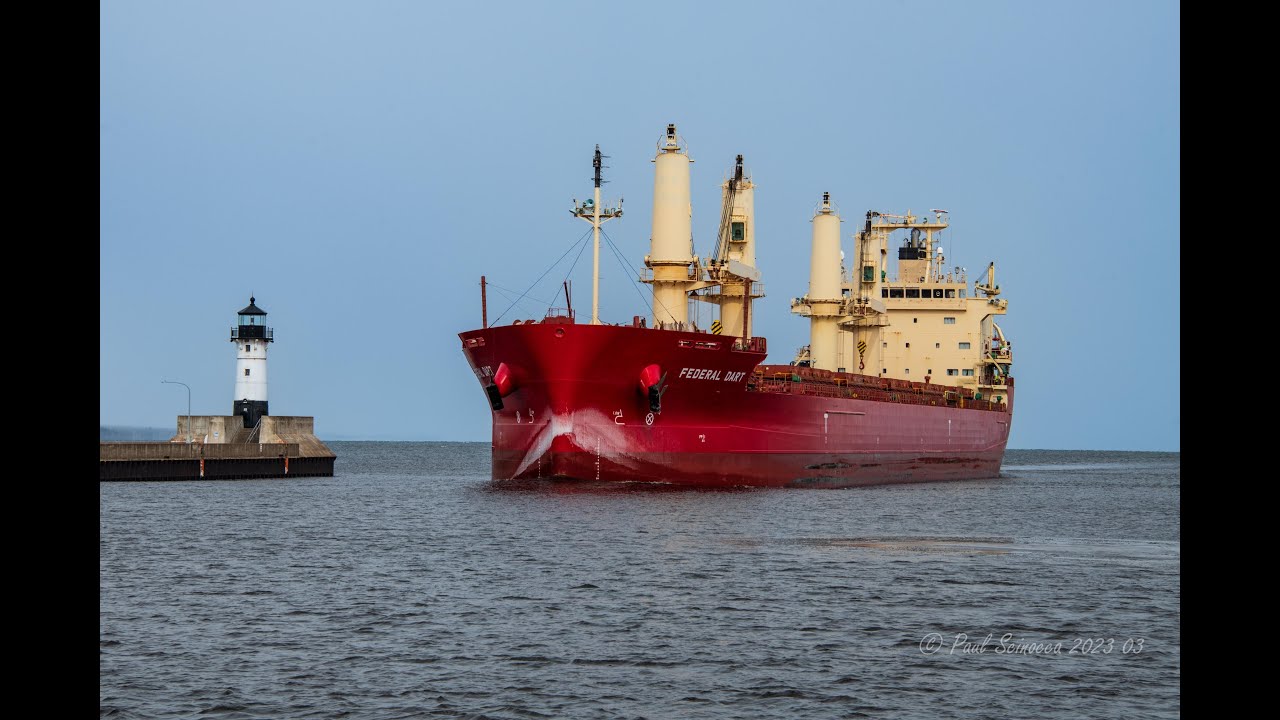 Record Setting ! Arrival of the 1st Saltwater Freighter The Federal ...