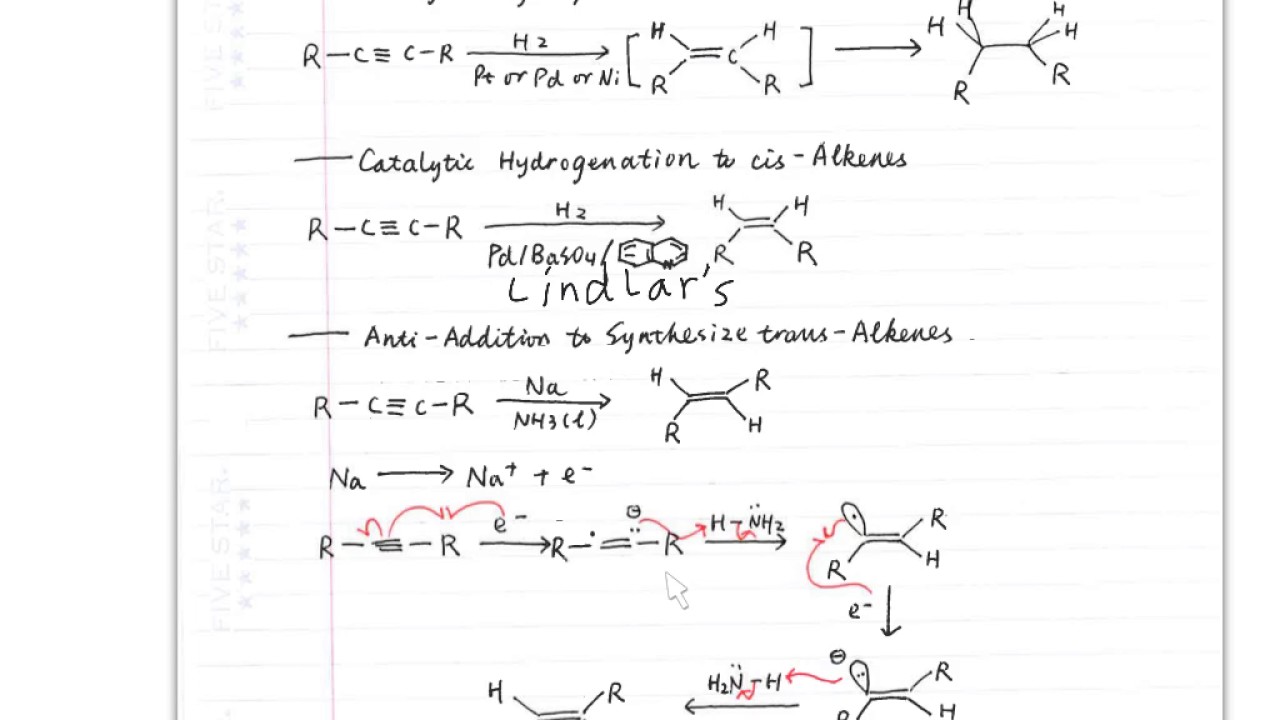 Alkyne Hydrogenation Youtube