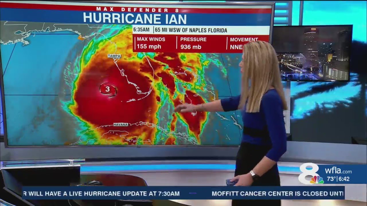 Hurricane Ian strengthens to 155 mph winds, NHC says - YouTube