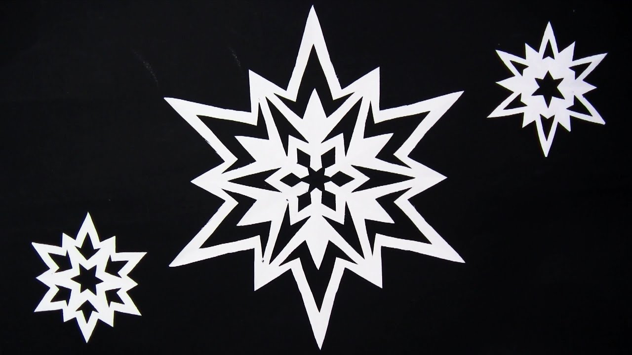 Paper snowflake - How to make a paper snowflake - YouTube