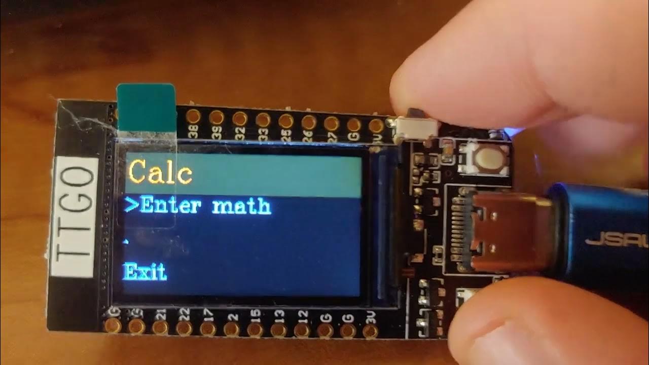 MicroPython apps on a Lillygo T-Display - YouTube