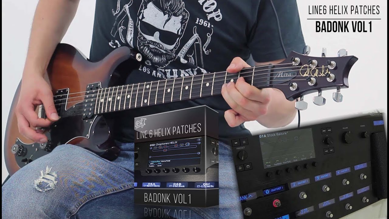Line 6 Helix / POD Go Patches | Badonk vol.1 - Playthrough - YouTube