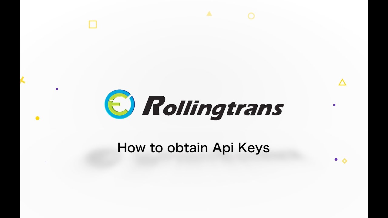 [RT Backend] How to obtain API keys - YouTube
