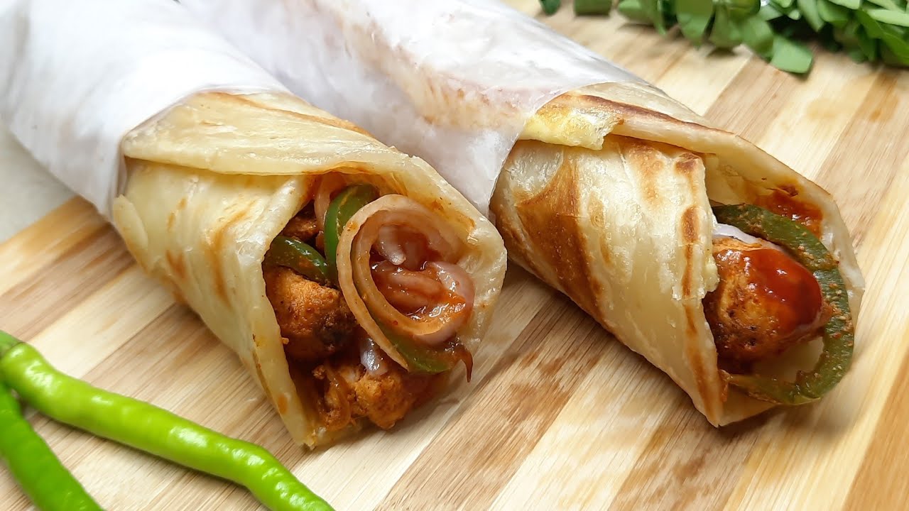 Chicken Kathi Roll | Kolkata Kathi Roll Recipe | Food 4 Family Special ...
