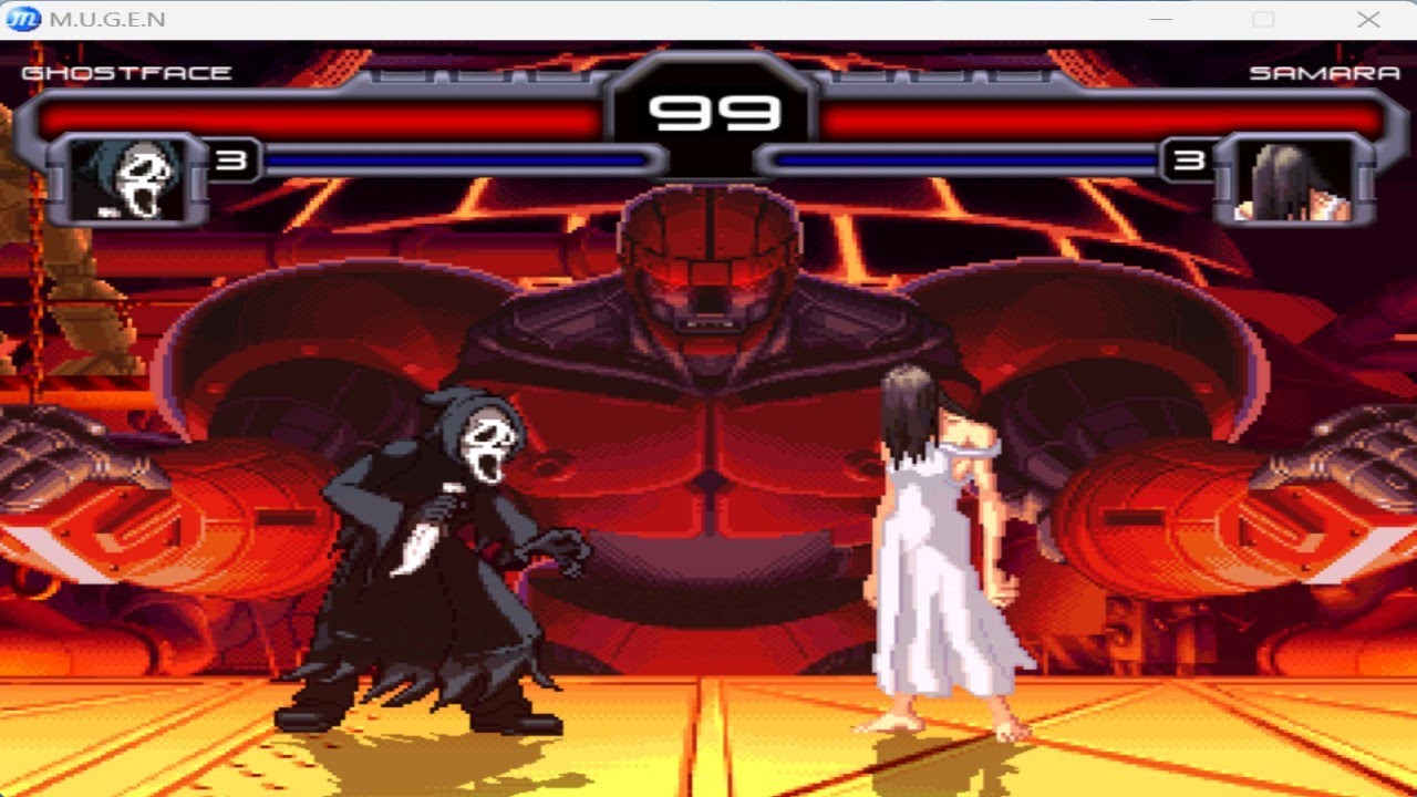 Ghostface vs Samara (The Ring) SUPER CRAZY FIGHT😈 Horror Mugen Epic ...