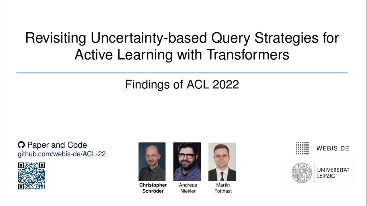 Revisiting Uncertainty-based Query Strategies for Active Learning with Transformers - YouTube