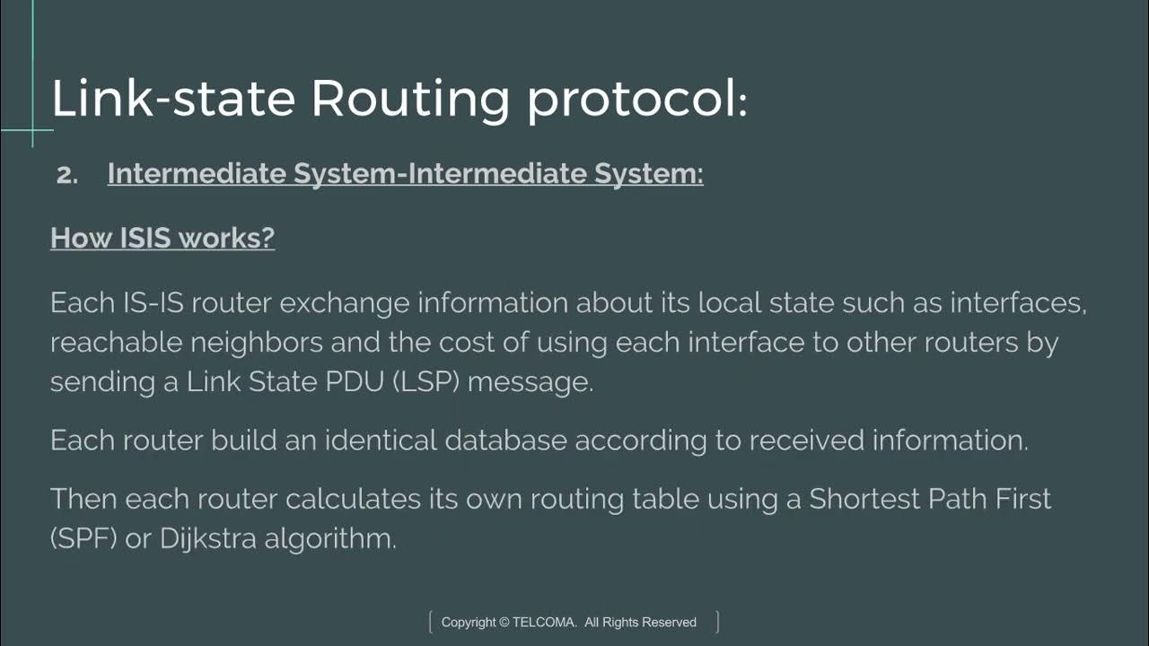 40 Link state routing protocol part 2 - YouTube