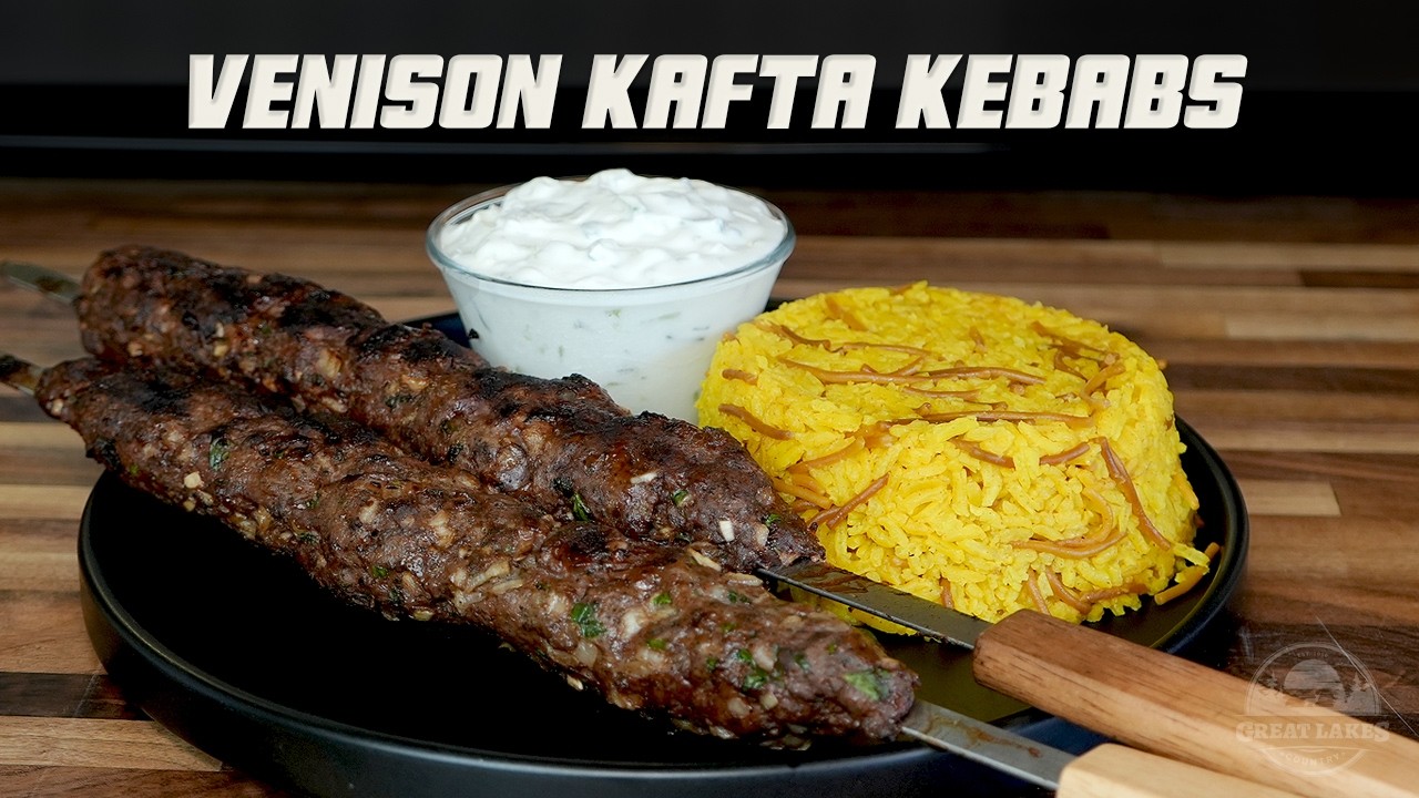 Venison Kafta Kebabs - Lebanese Deer Meat Recipe with Yogurt Sauce ...