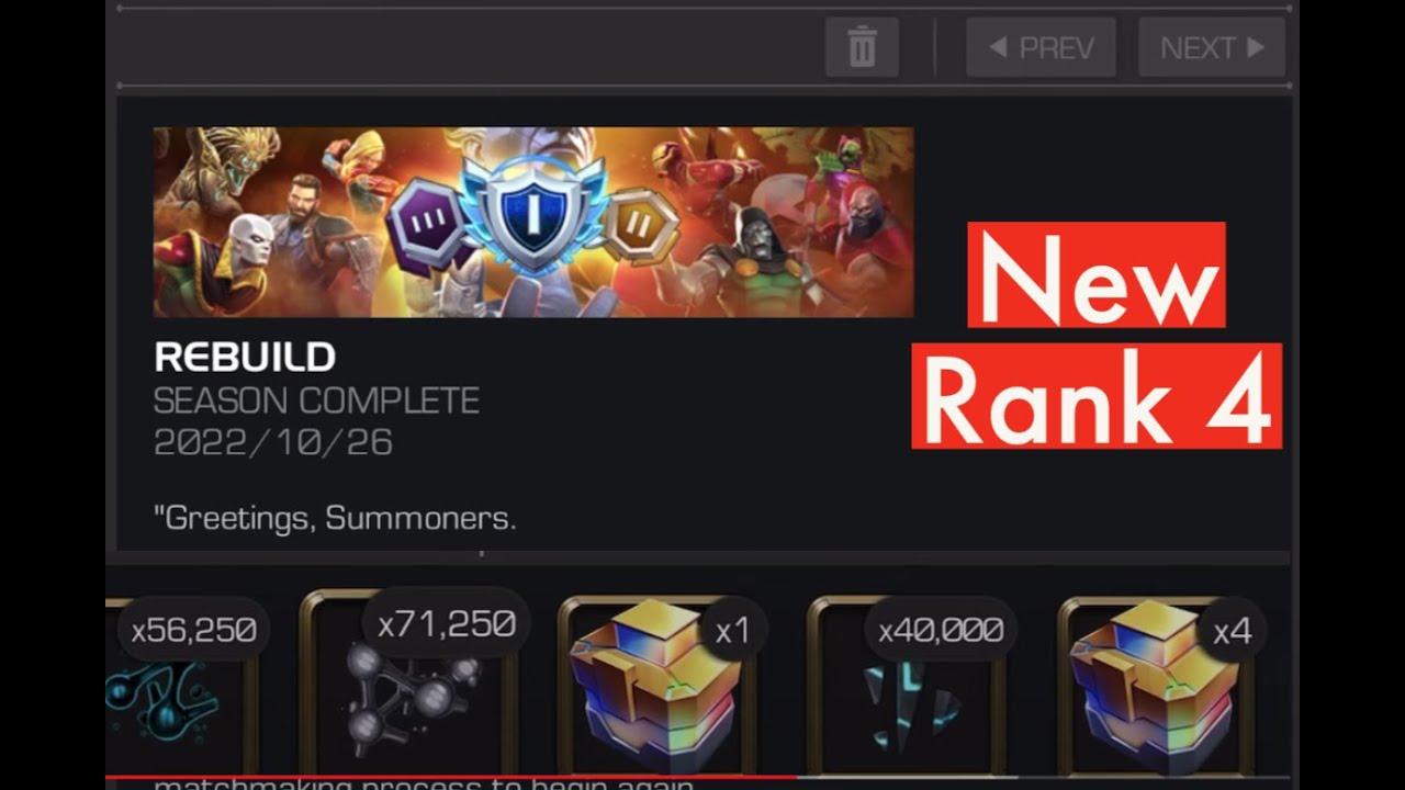 War Season Is Over, Rewards - New Rank 4 - YouTube