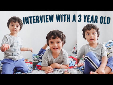 INTERVIEW WITH A THREE YEAR OLD - YouTube