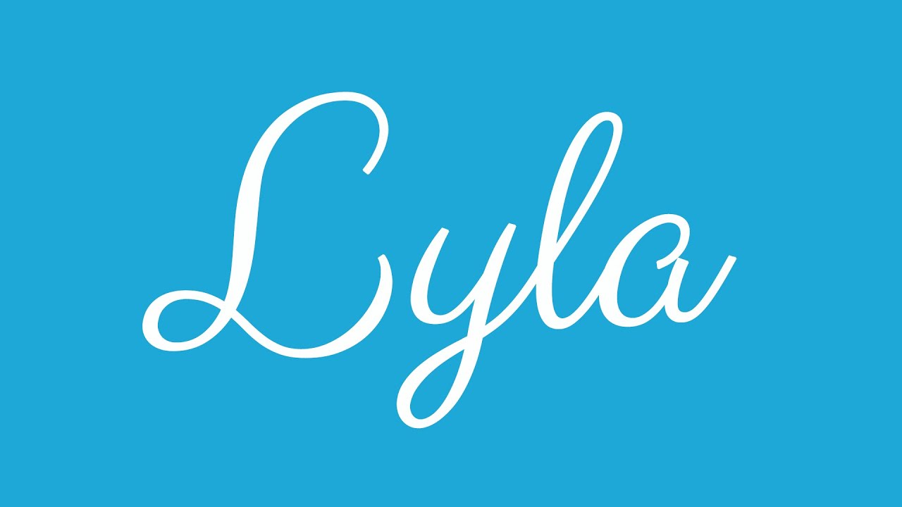 Learn How To Sign The Name Lyla Stylishly In Cursive Writing YouTube learn-how-to-sign-the-name-lyla-stylishly-in-cursive-writing-youtube