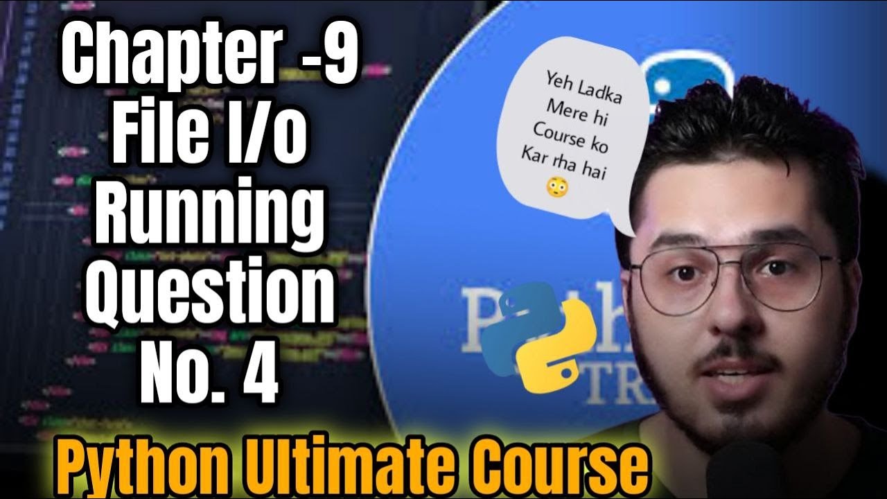 Solving Python Ultimate Course Question 4 (File I/O) | Chapter 9 by ... Solving Python Ultimate Course Question 4 (File I/O) | Chapter 9 by ...
