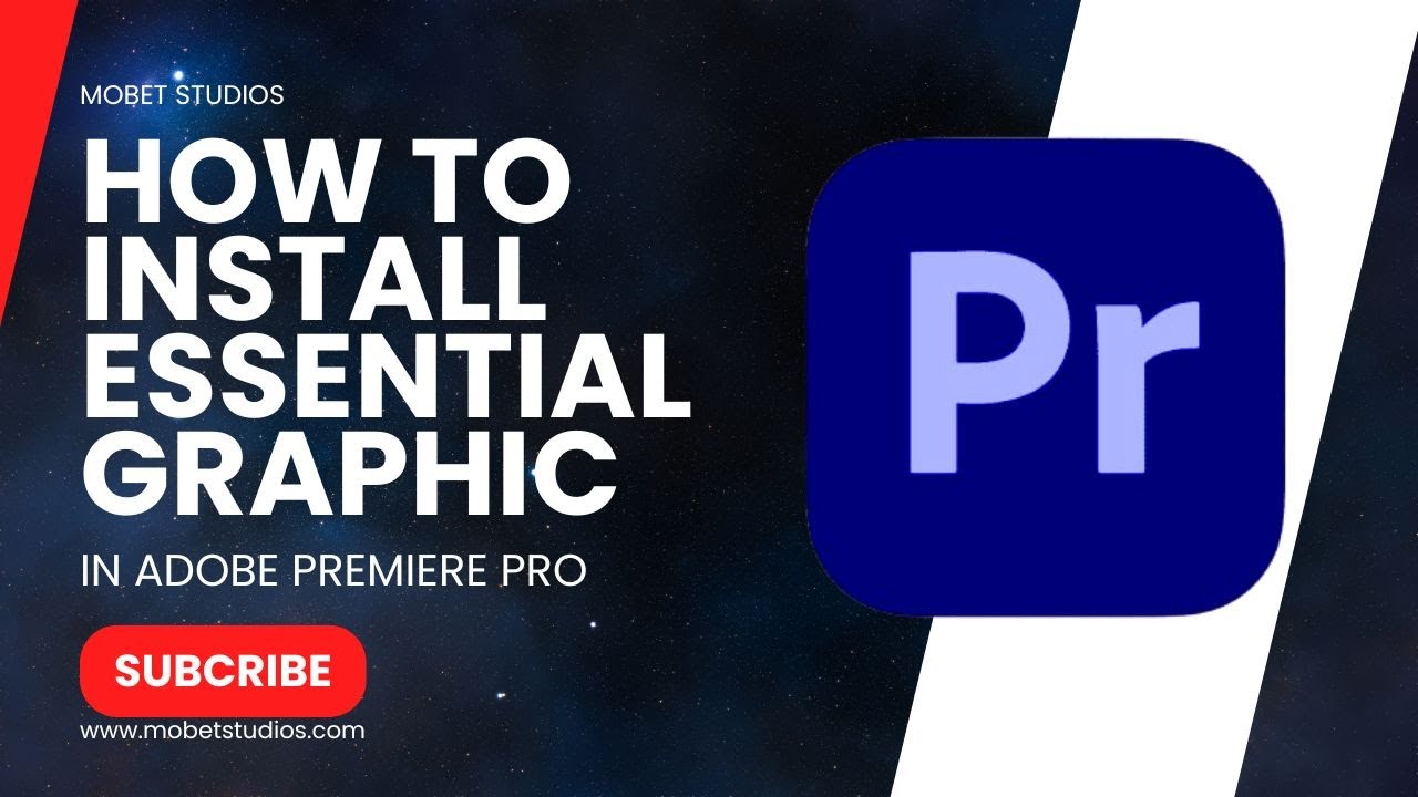 HOW TO INSTALL MOTION GRAPHIC IN ADOBE PREMIERE PRO - YouTube