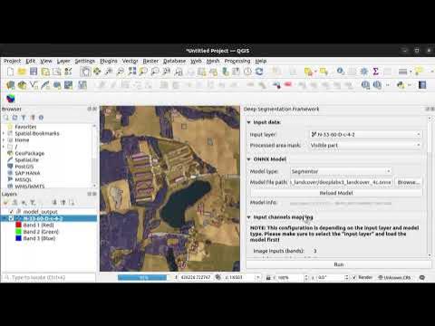 QGIS Deep Learning Segmentation demo - YouTube