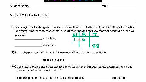 6th Grade Module 1 Study Guide - YouTube