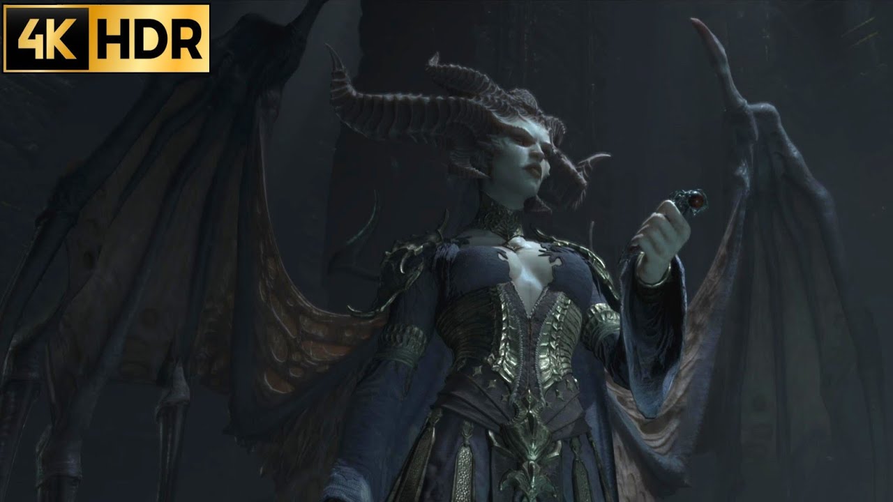 DIABLO 4 Lilith Steals Key To Hell From Rathma Cinematic 4K ULTRA HDR ...