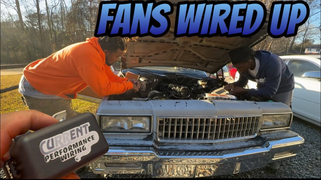 Fans wired properly with the Current Performance E-fan wiring harness - YouTube