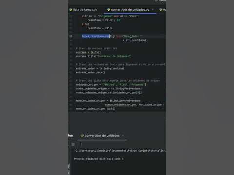 Guía Paso a Paso: Crear un Conversor de Unidades con Python y Tkinter ...