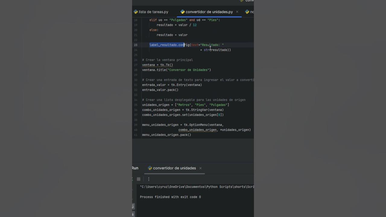 Guía Paso a Paso: Crear un Conversor de Unidades con Python y Tkinter ...