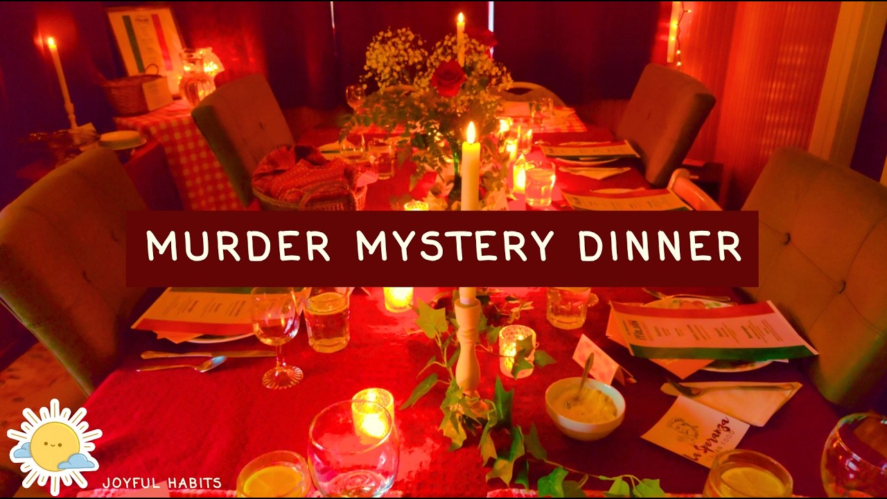 How to Host a Murder Mystery Dinner Party Game Spooky Italian ...