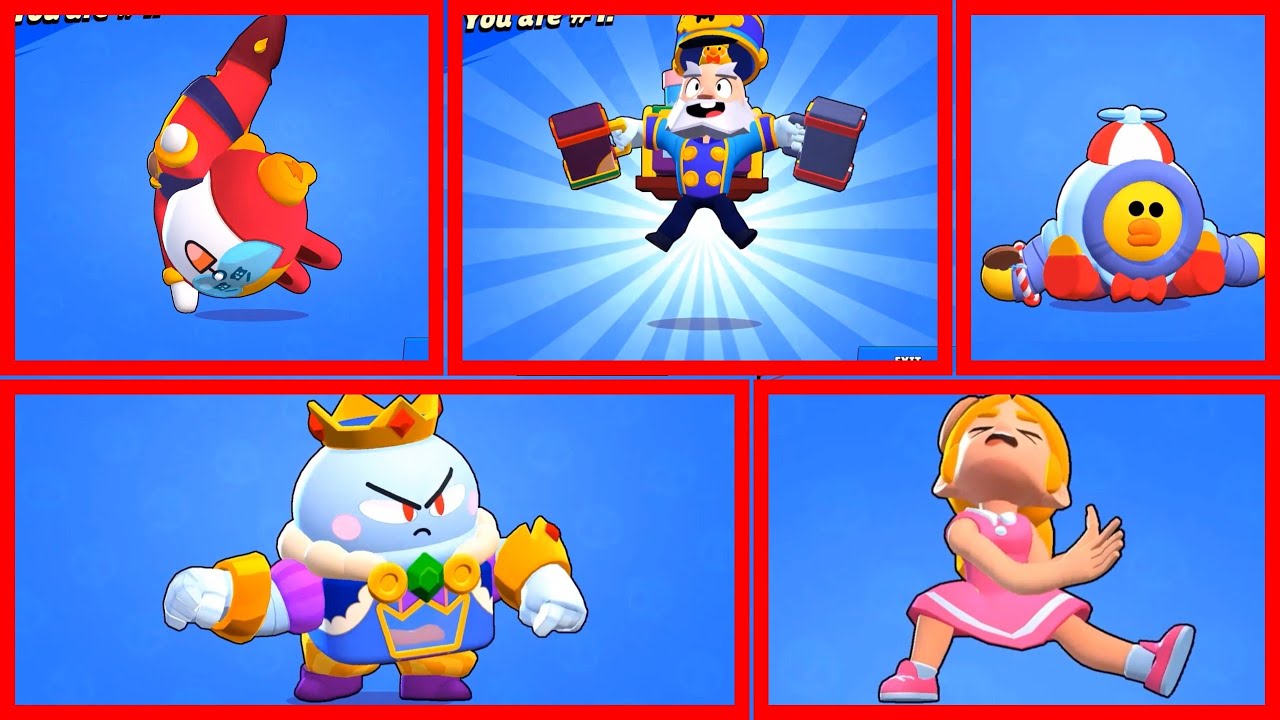 Every New Skin + Lou Winning and Losing Pose!!🏆🏅 ️🕳️👎🤭 - Brawl Stars ...