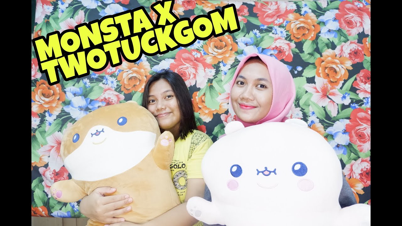 UNBOXING MONSTA X TWOTUCKGOM BODY PILLOW { HAMGOM & MINGGOM) 🐶🐹 - YouTube