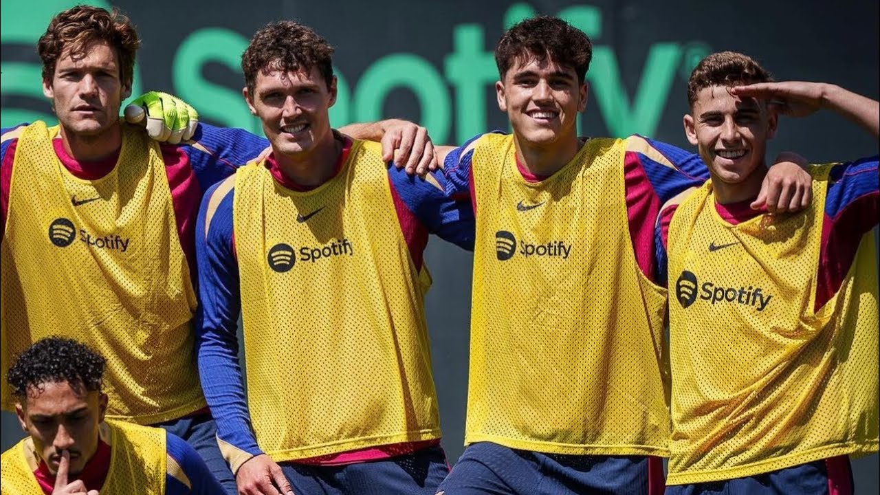 Fc Barcelona pre training today - YouTube