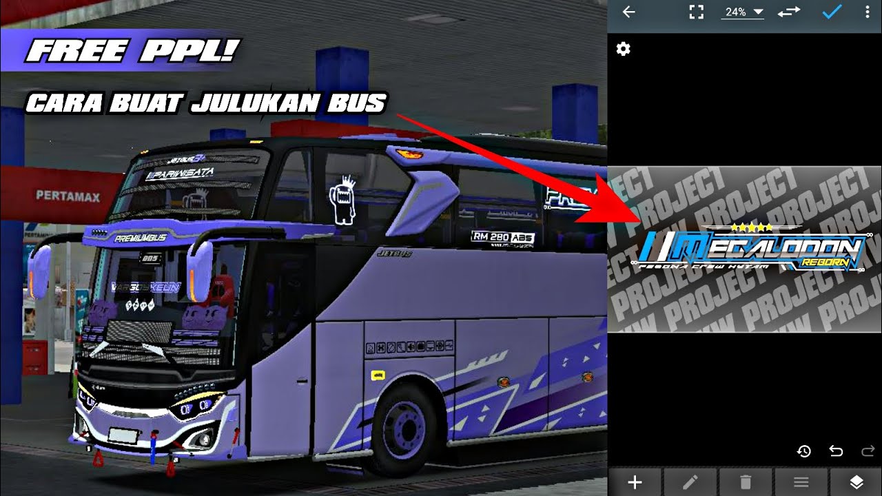 SIMPEL DAN KECHE🔥|Cara buat julukan bussid😋🤙|Free PPL‼️#julukan #bussid ...