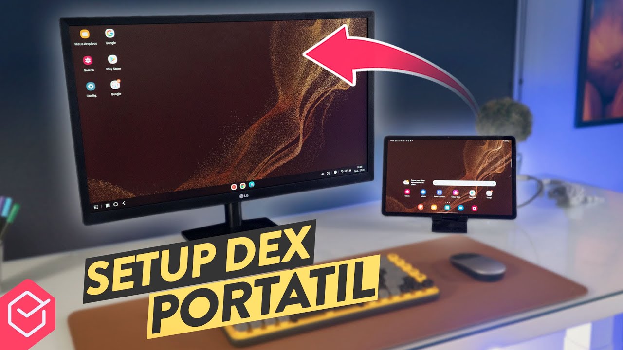 ADEUS COMPUTADOR! SETUP de TRABALHO MINIMALISTA com CELULAR / TABLET no MODO DEX!! - YouTube