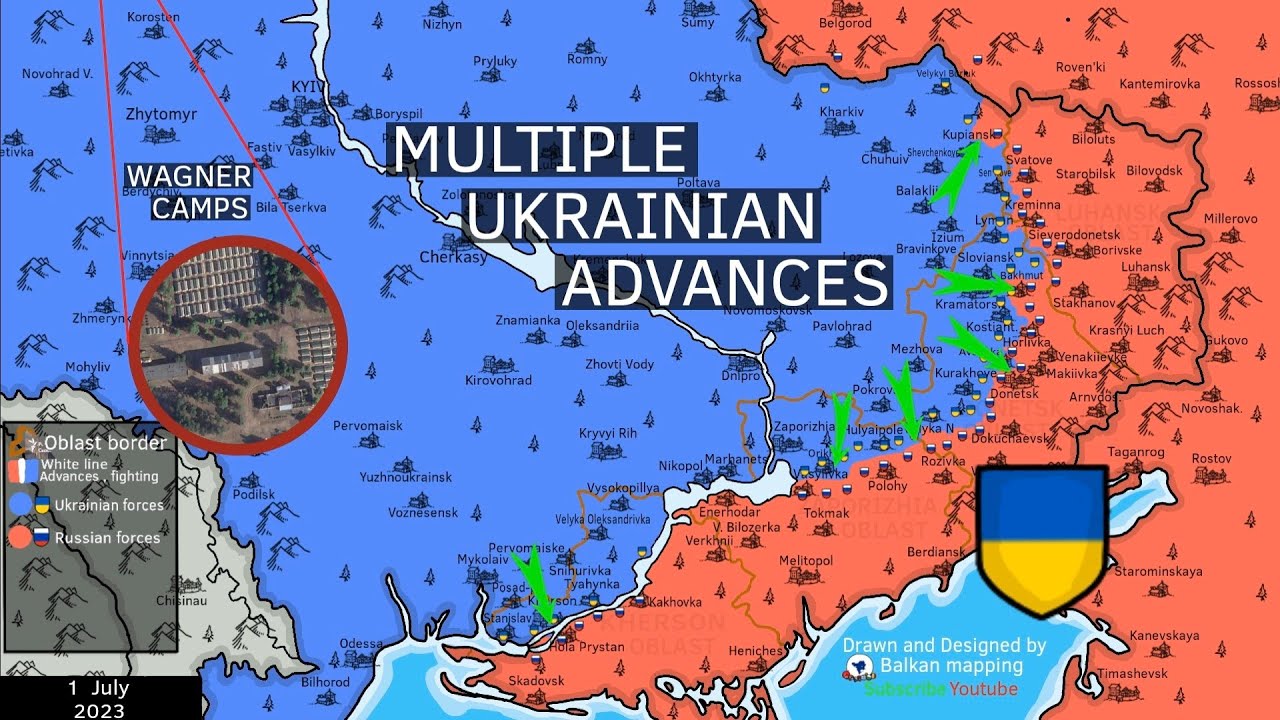 Multiple Ukrainian advances [ 1 July 2023] - YouTube