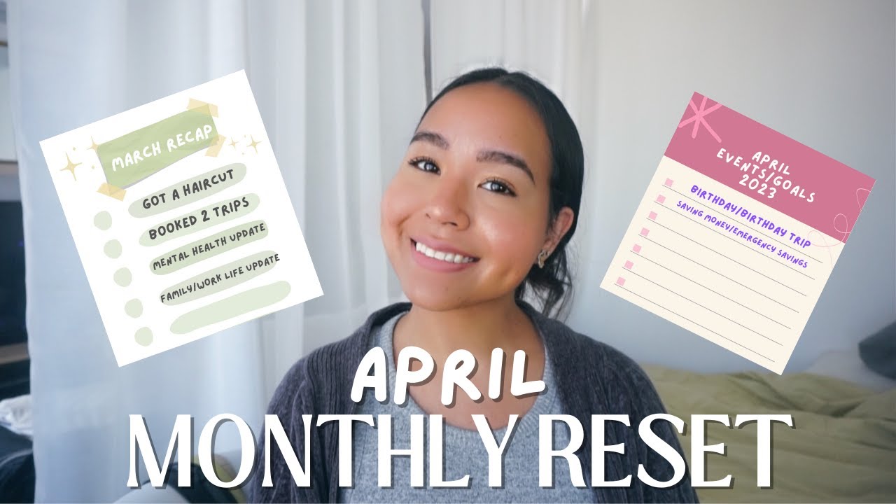 APRIL MONTHLY RESET: March Recap, Goal Setting, & Monthly Favorites ...
