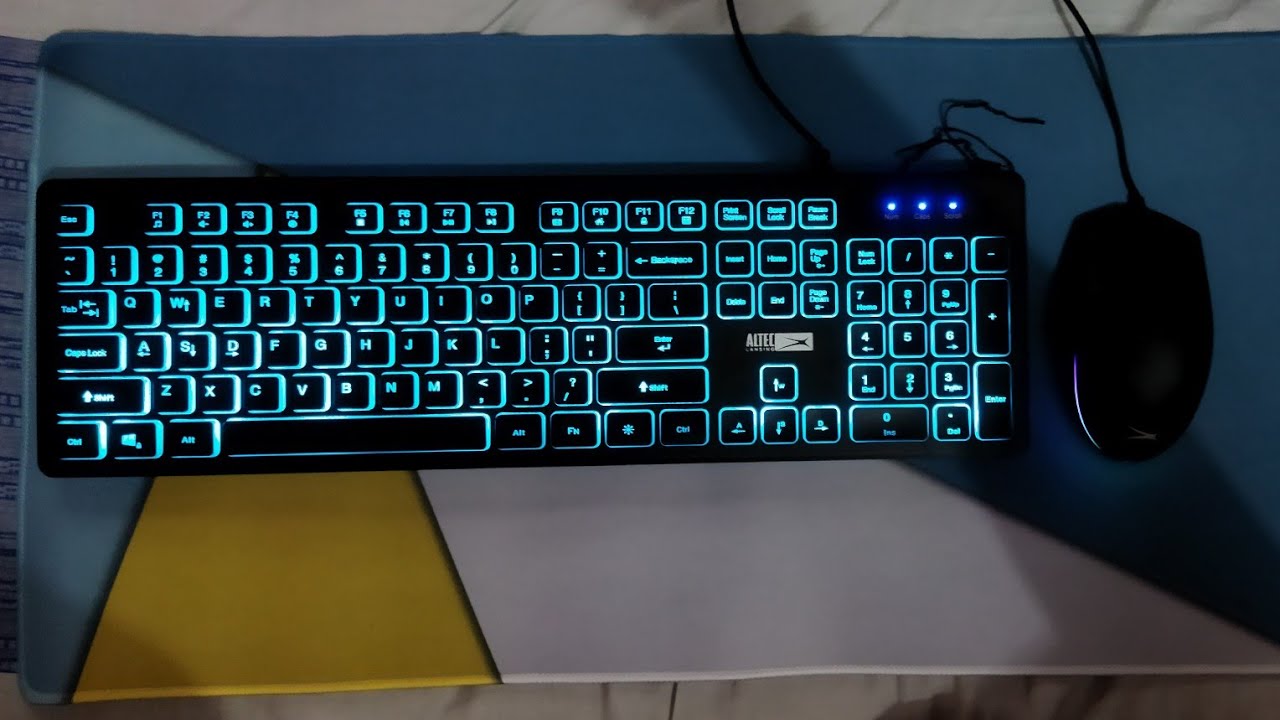 Altec Lansing ALGC-8264 Keyboard Mouse Gaming Combo Full RBG Backlight ...