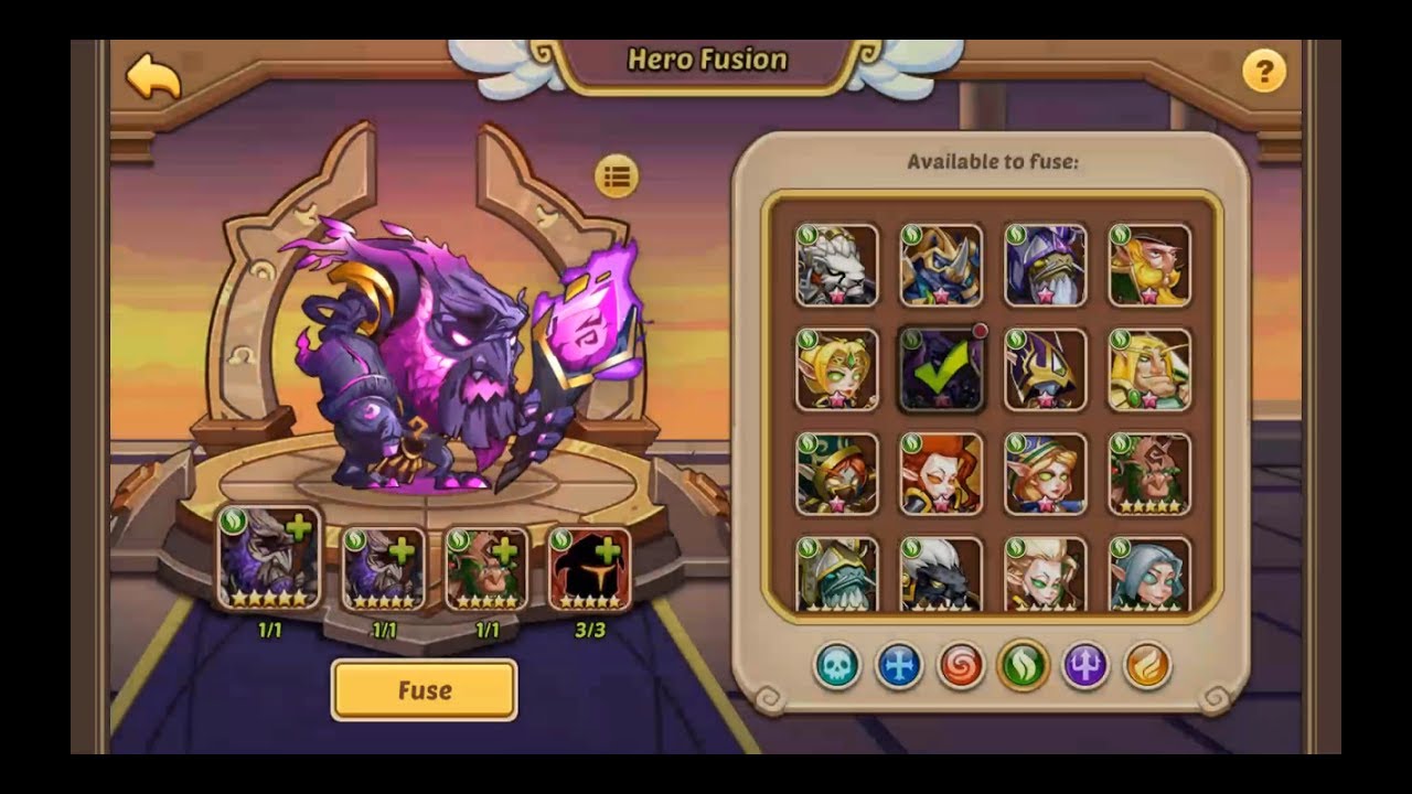 Idle Heroes - Team Upgrade : My First 9 Stars Hero !! - YouTube