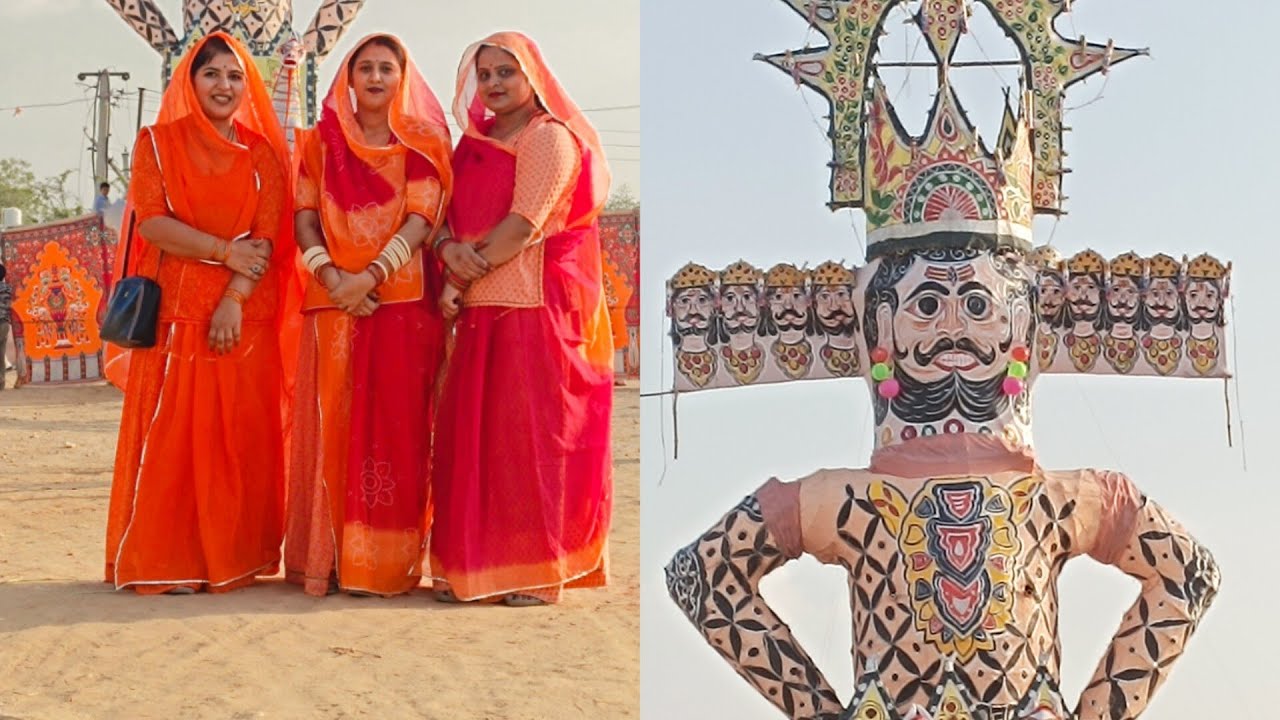 dashehra program / ravan dahan / hum sab gye ravan ke mele me - YouTube