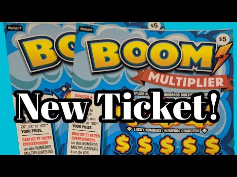 New 2 - OLG $5 BOOM MULTIPLIER SCRATCH TICKET - YouTube