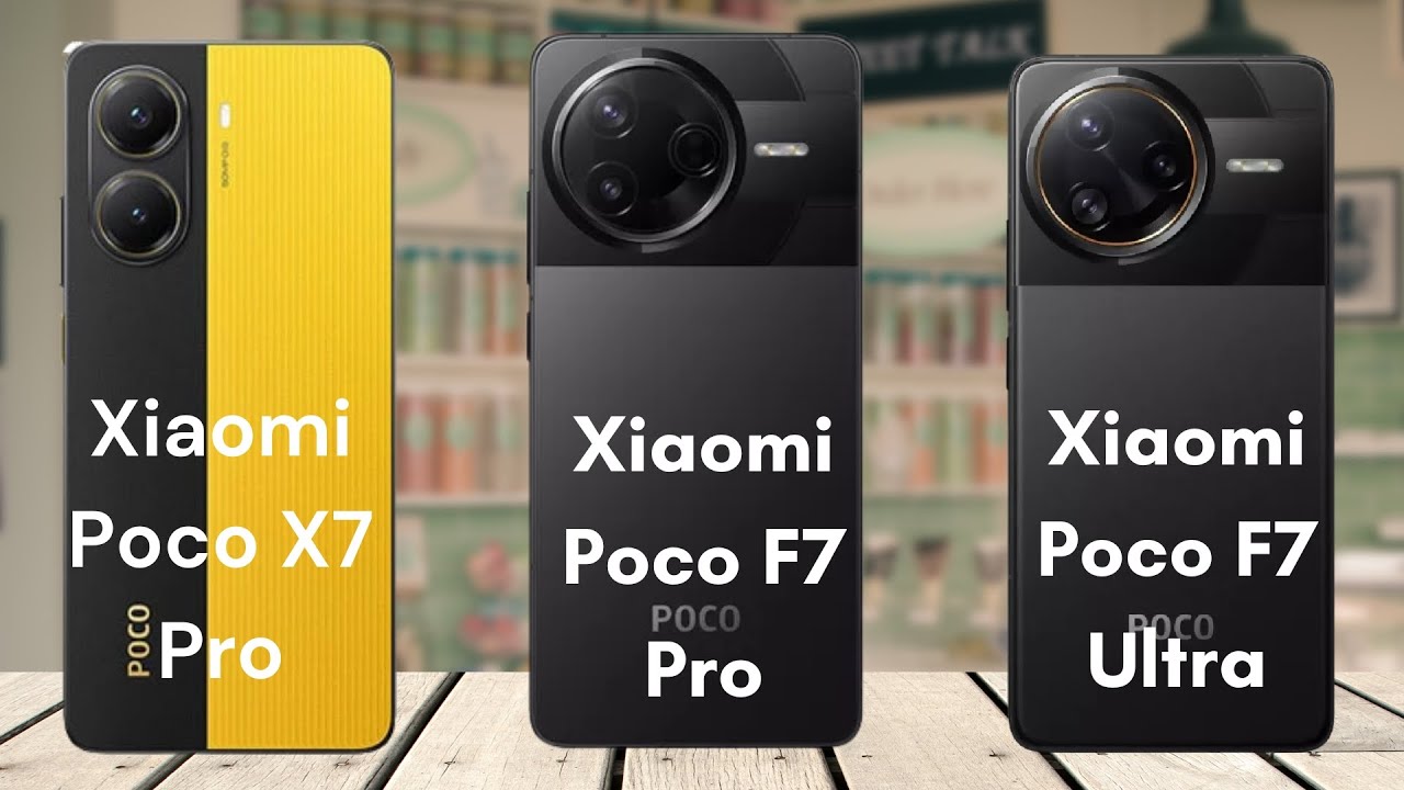 Poco F7 Ultra Vs Poco F7 Pro Vs Poco X7 Pro Specs Review 2025 - YouTube
