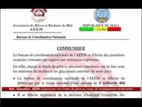 #Mali | #Éducation: AEEM - Association des Élèves et Étudiants du Mali ...