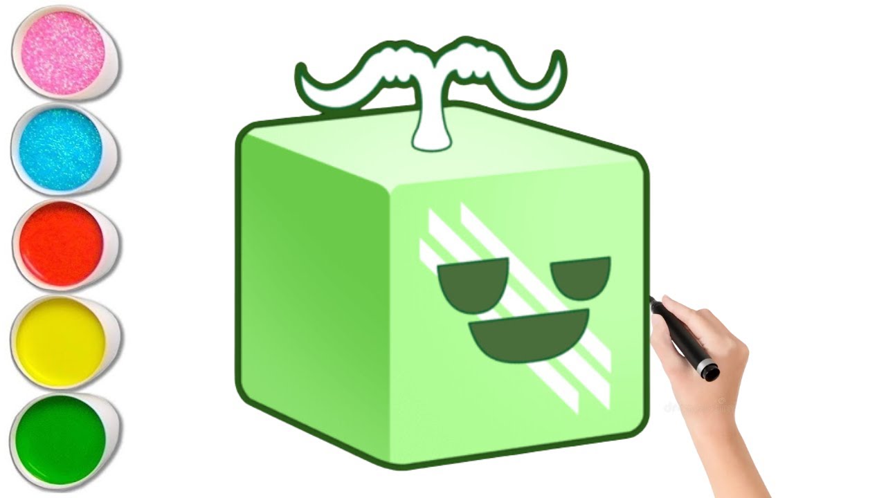 How to Draw Roblox Blox Fruits, Coloring for Kids & Toddlers - YouTube