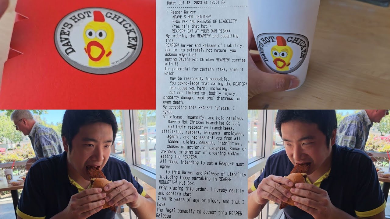 Dave's Hot Chicken Reaper Slider Taste Test Review (They Made Me Sign a ...