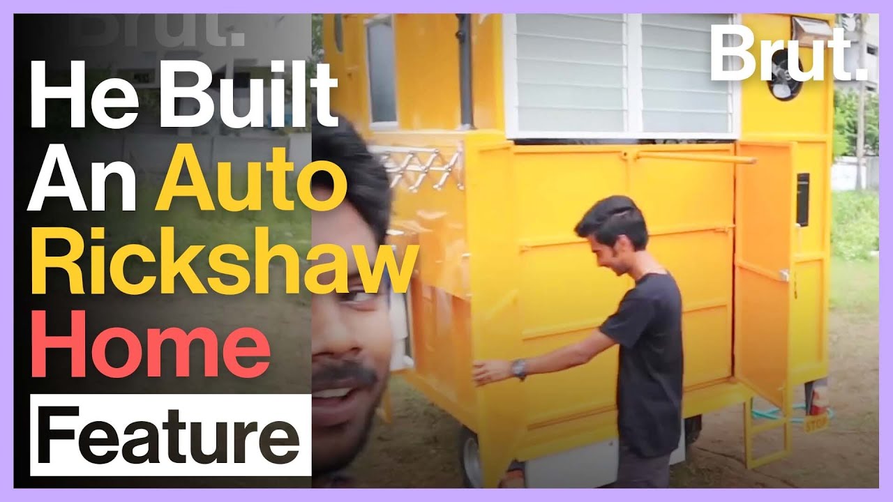 This Auto-rickshaw Is A Hi-Tech Home - YouTube