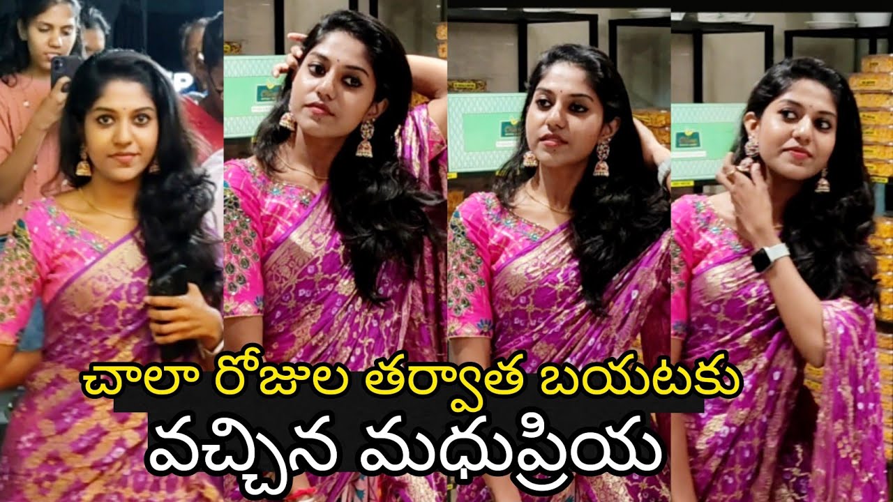 Singer Madhu Priya Grand Entry At Olive Mithal Shop Opening | Olive ...