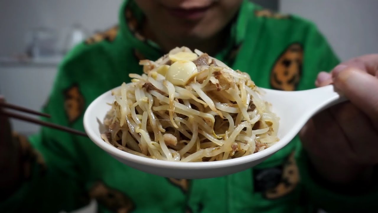 🥗우삼겹숙주나물볶음 | Stir-fried beef pork belly bean sprouts | ASMR Mukbang ...