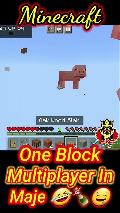 One Block Multiplayer In Maje And Sasta Nasha 🤣🍾🤤 PART-1 | MINECRAFT ...